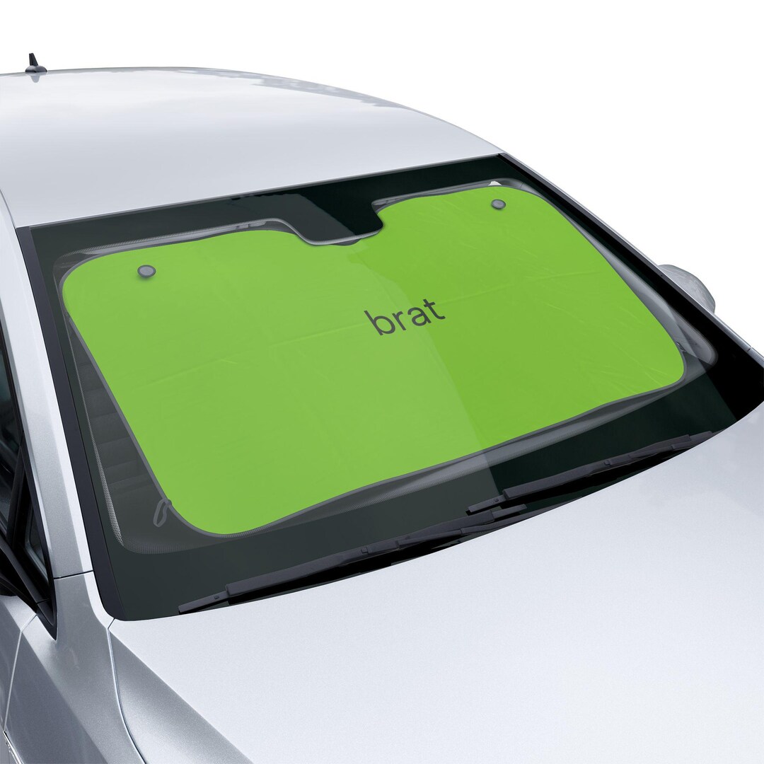 Charli XCX Brat Album Art Inspired Print Car Sun Shade - Etsy