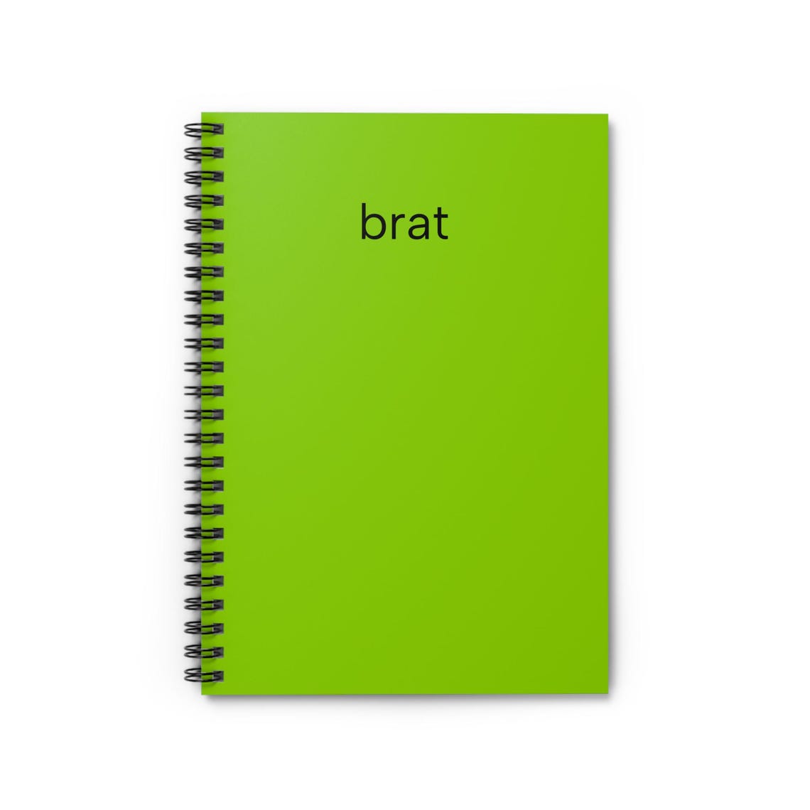 Charli XCX Brat Lime Green Spiral Notebook Ruled Line - Etsy