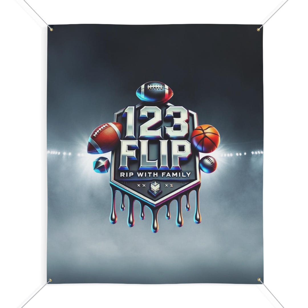 Custom Logo Vertical Sports Stadium Matte Banner - Etsy