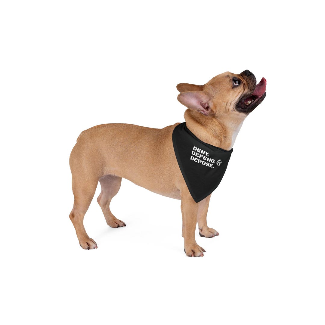 DENY. DEFEND. DEPOSE. Anarchy Pet Bandana, Rebel Dog Scarf ...