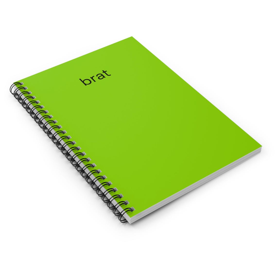 Charli XCX Brat Lime Green Spiral Notebook Ruled Line - Etsy