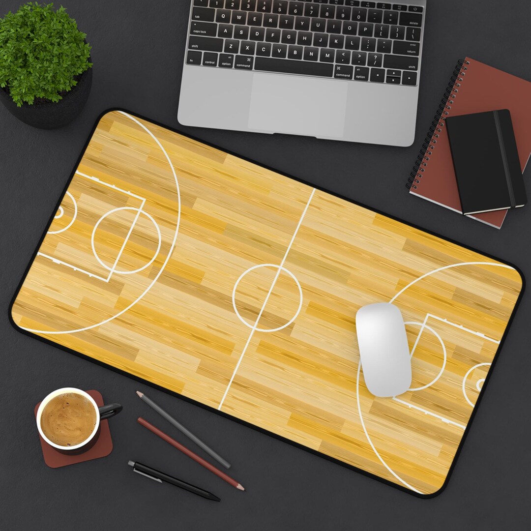 Basketball Court Sports Desk Mat, Mousepad, Card Break Mat - Sports ...