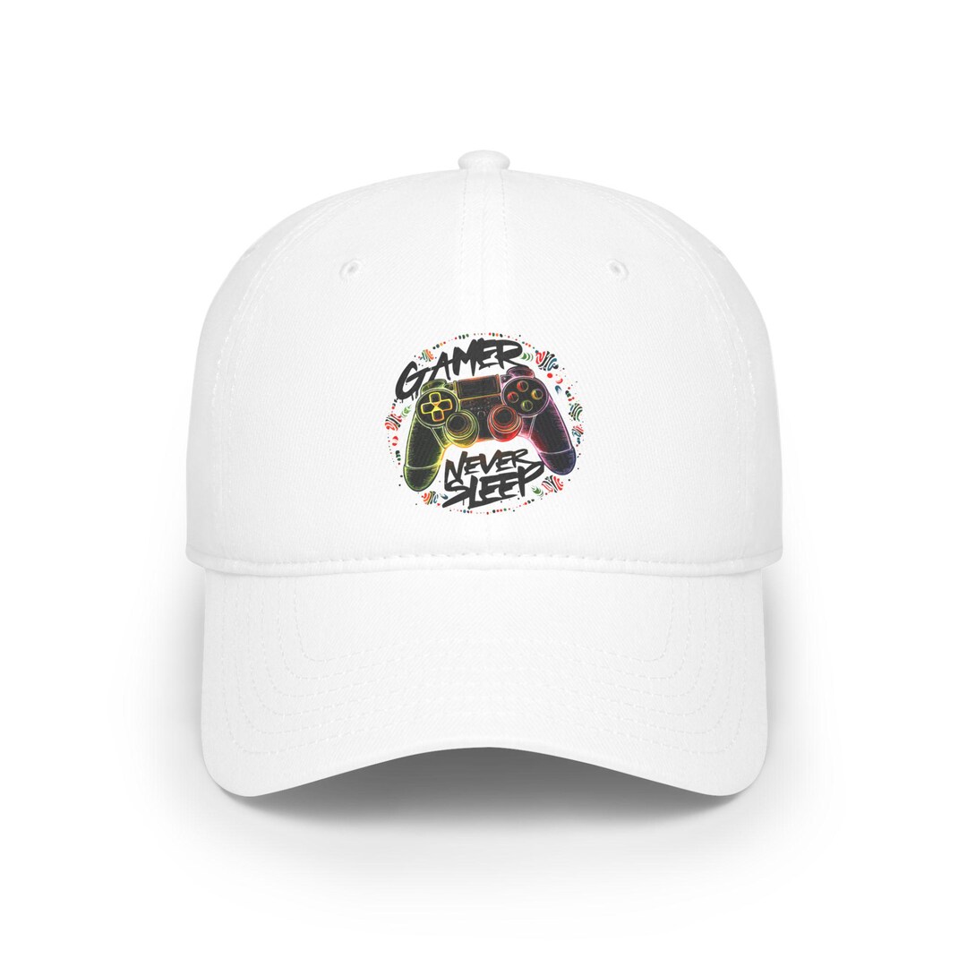 Colorful Gamer Never Sleep Hat, Gaming Cap, Video Game Lover Gift ...