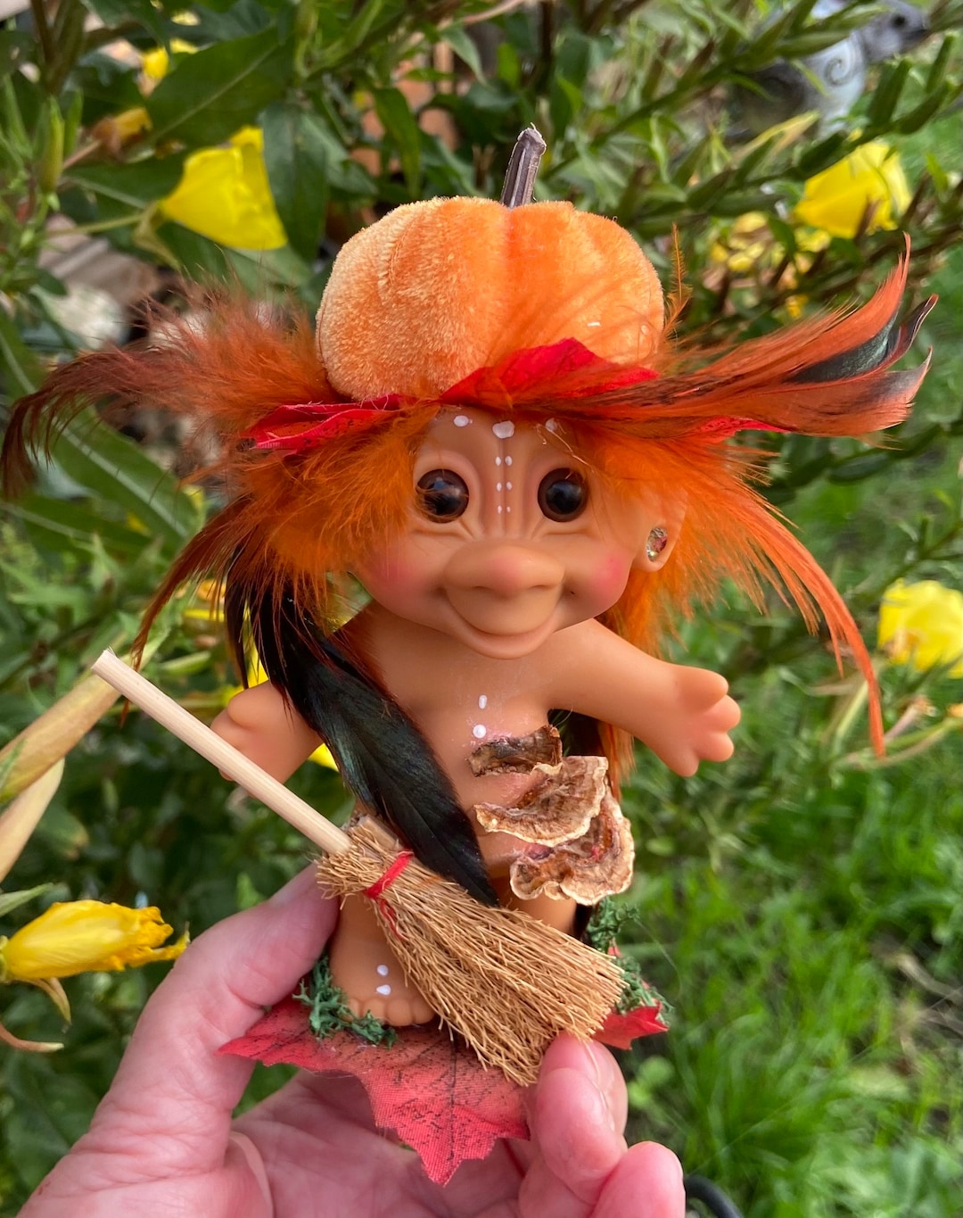 Polly Pumpkin Customised Vintage Troll Doll - Etsy