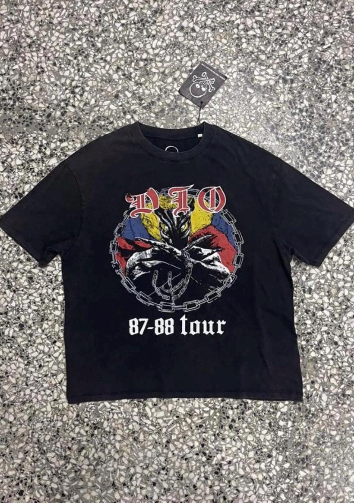 Dio 87-88 Tour Oversize Vintage T-shirt Rock Band Merch - Etsy