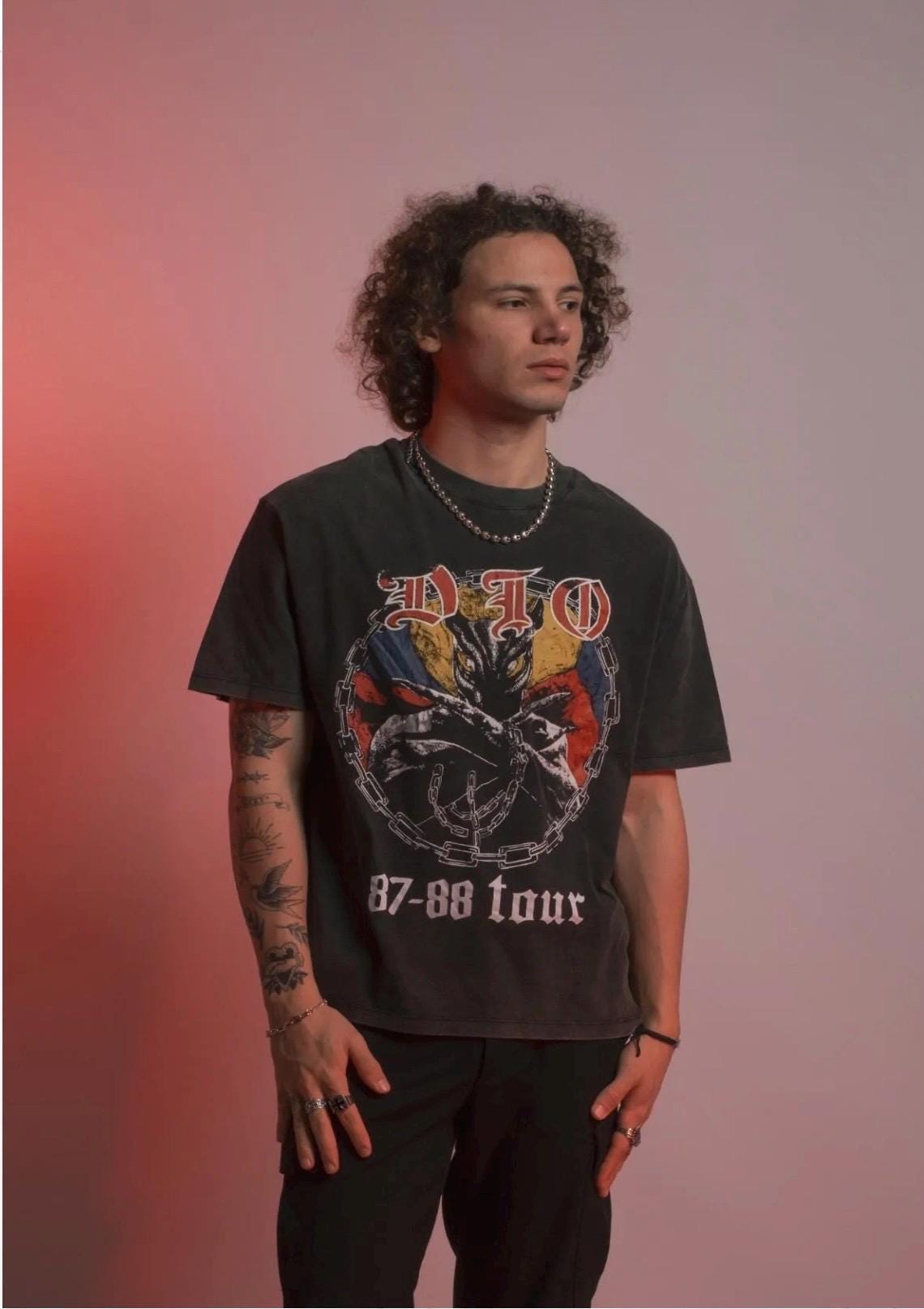 Dio 87-88 Tour Oversize Vintage T-shirt Rock Band Merch - Etsy