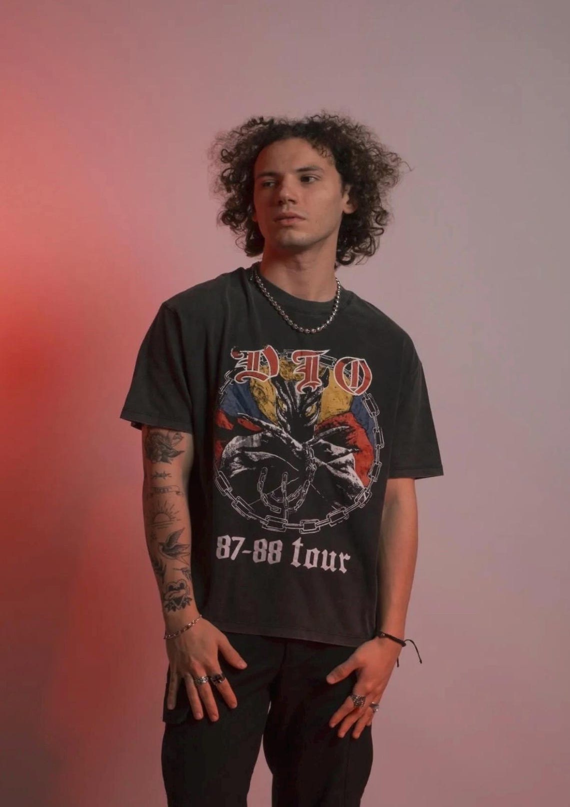 Dio 87-88 Tour Oversize Vintage T-shirt Rock Band Merch - Etsy