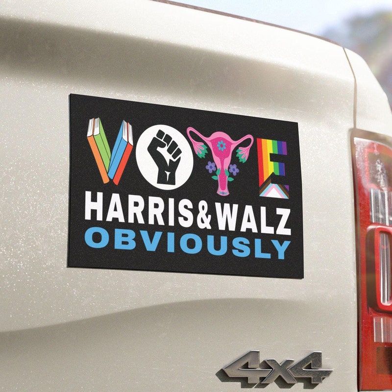 Harris Walz Magnetic Bumper Stickers - Etsy