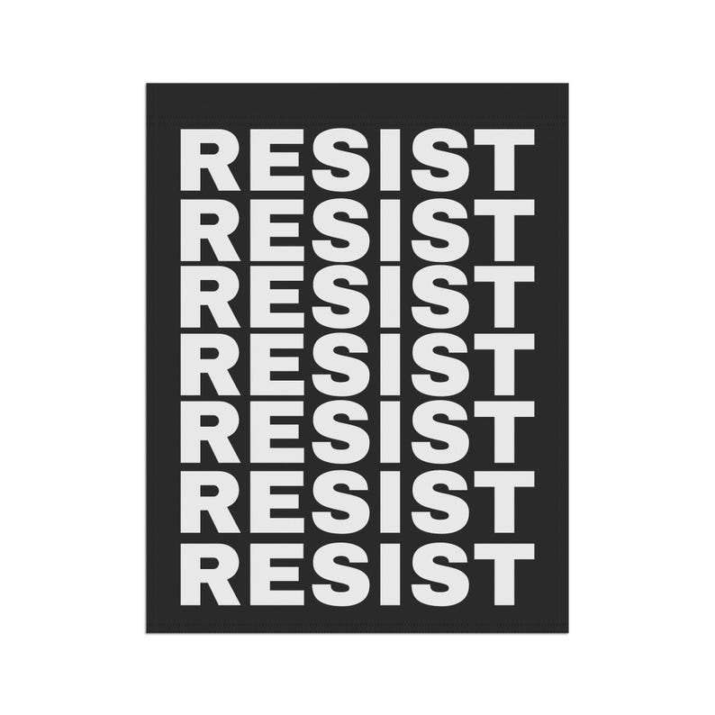 RESIST Yard Sign, Political Yard Sign for Activist Liberal, Outdoor ...