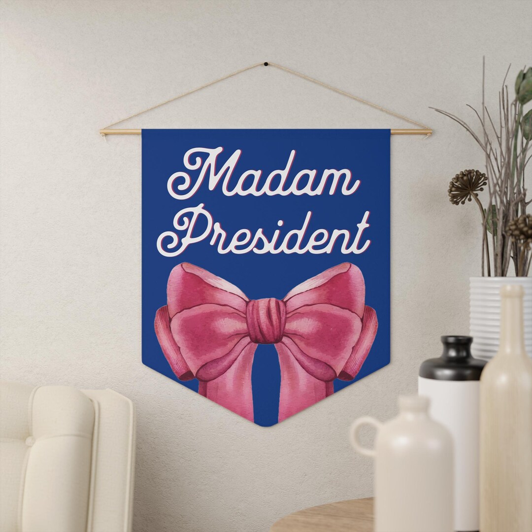 Kamala Harris Wall Decor Pennant Madam President for Democrats ...