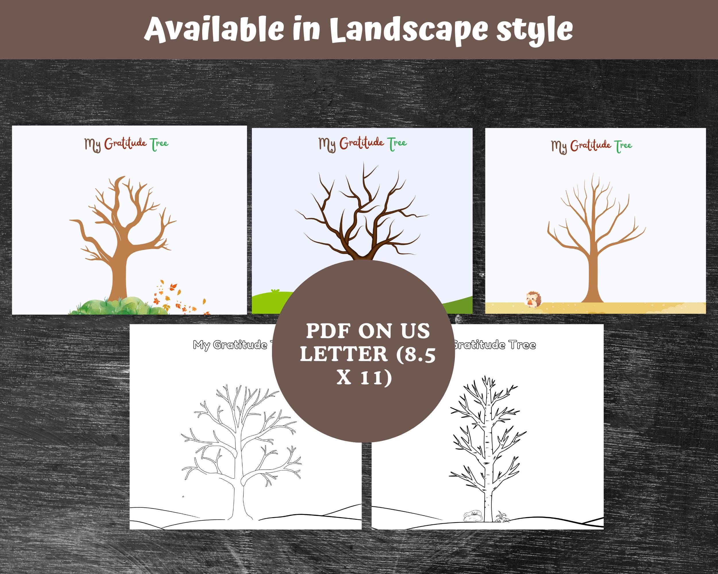 Gratitude Tree, Thankful Tree Printable ,thanksgiving Diy,kids ...