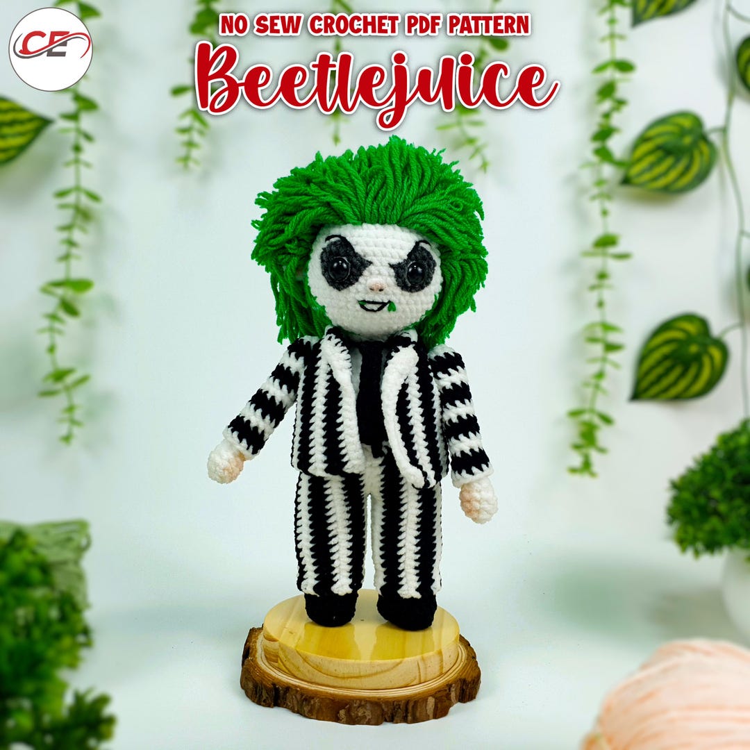Horror Movie Halloween Crochet Pattern Green Beetle Pattern PDF, Beetle ...