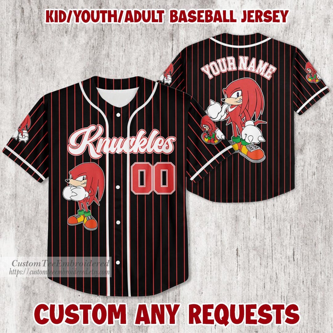 Personalized Knuckles Jersey, Funny Knuckles Jersey, Knuckles Party ...
