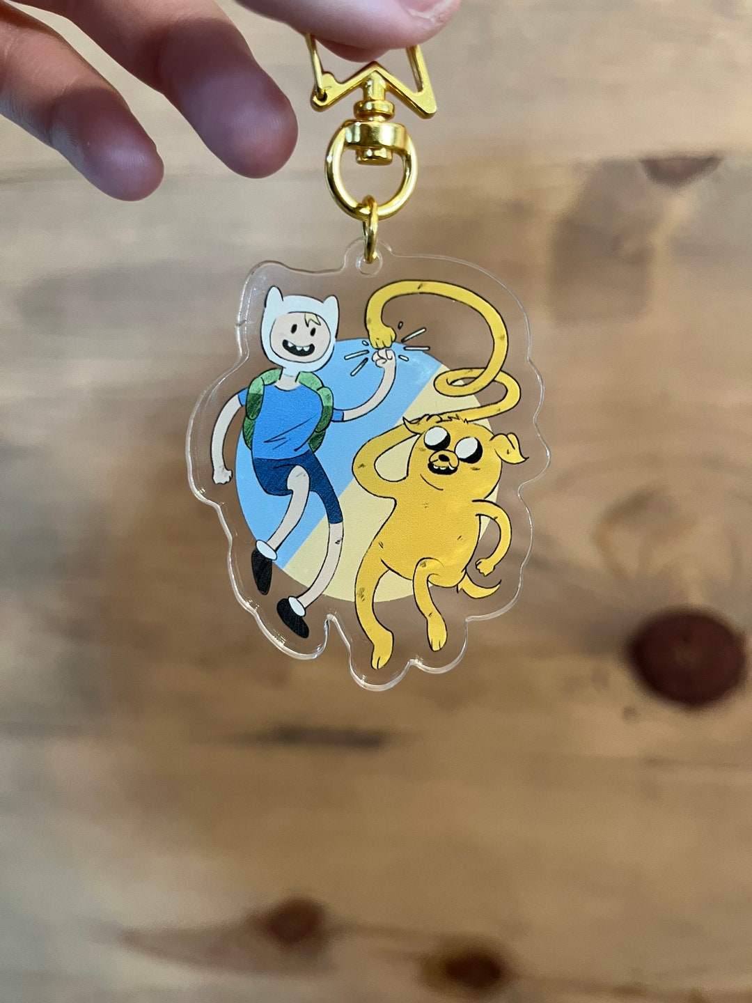 Adventure Time Finn and Jake Acrylic Keychain - Etsy