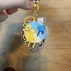 Adventure Time Finn and Jake Acrylic Keychain - Etsy