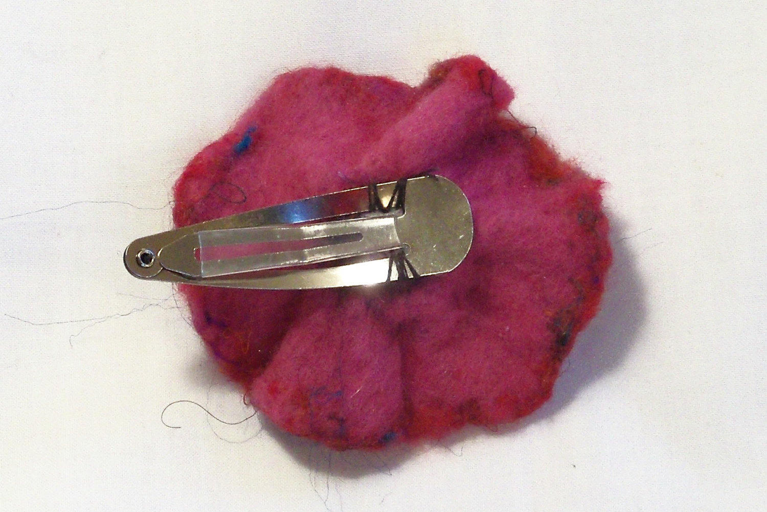Needle Felted Flower Hair Clip Barrette Needlefelt | Etsy