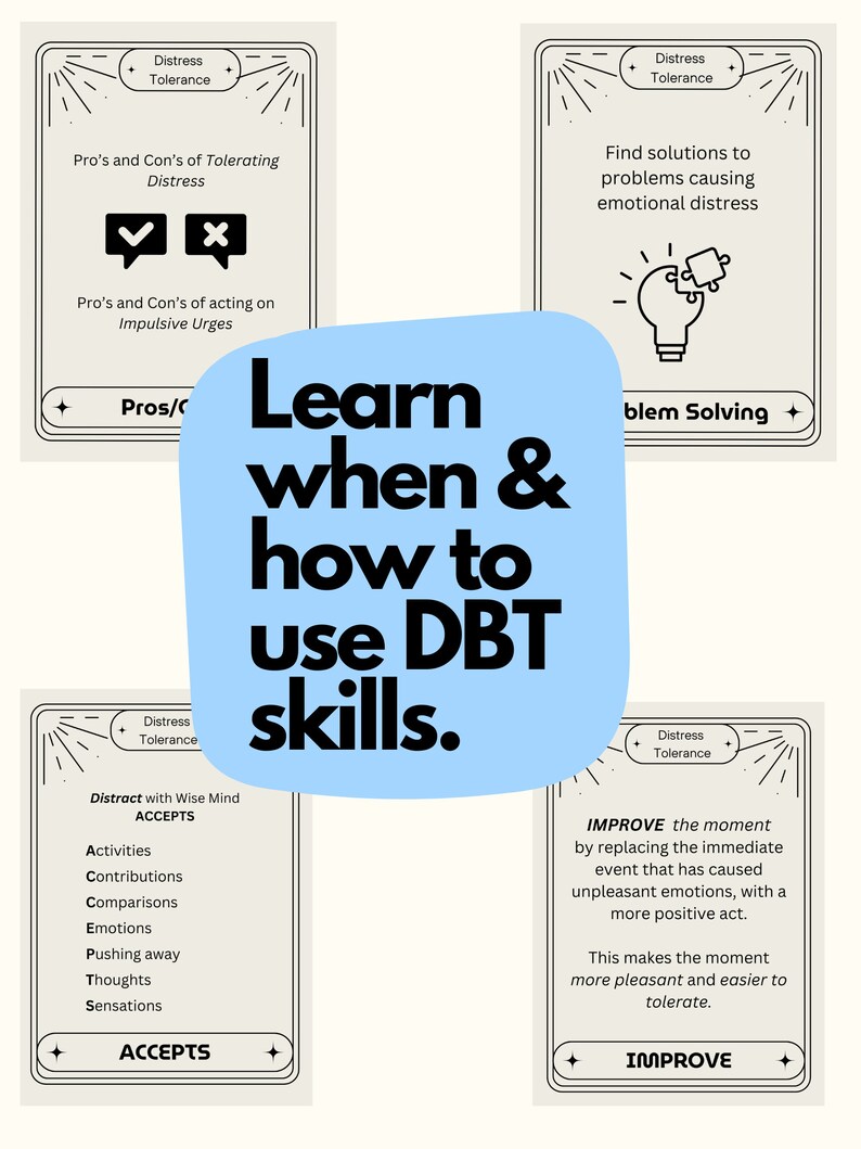 DBT Flash Cards for Teens – Neurodivergent Friendly Mental Health Tool ...