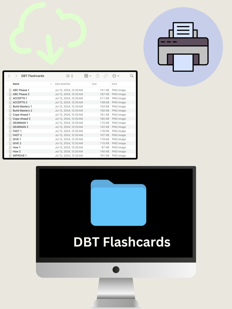DBT Flash Cards for Teens – Neurodivergent Friendly Mental Health Tool ...