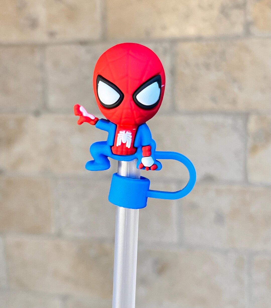 3D Straw Toppers, Spiderman Straw Topper, Cup Acessories - Etsy