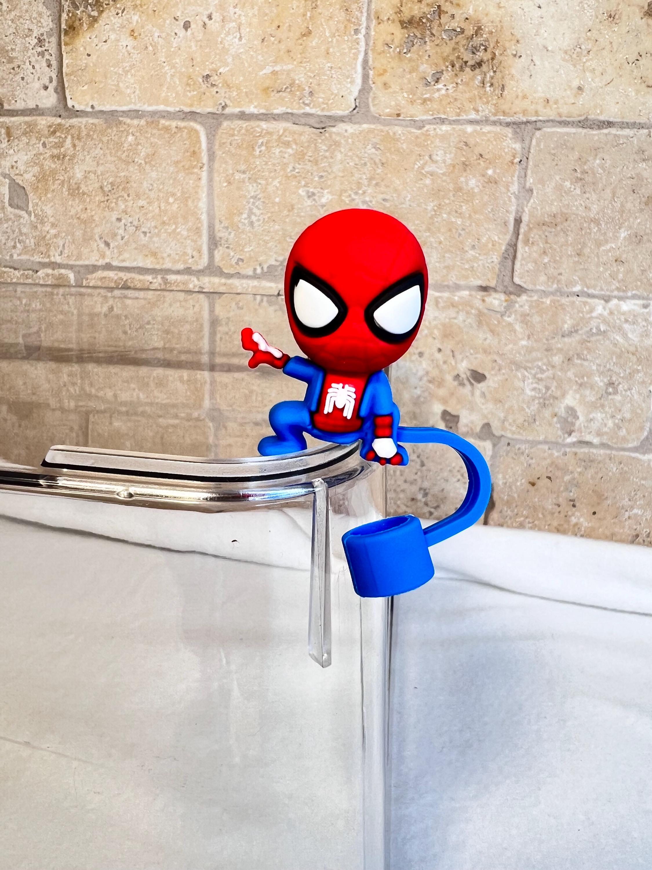 3D Straw Toppers, Spiderman Straw Topper, Cup Acessories - Etsy