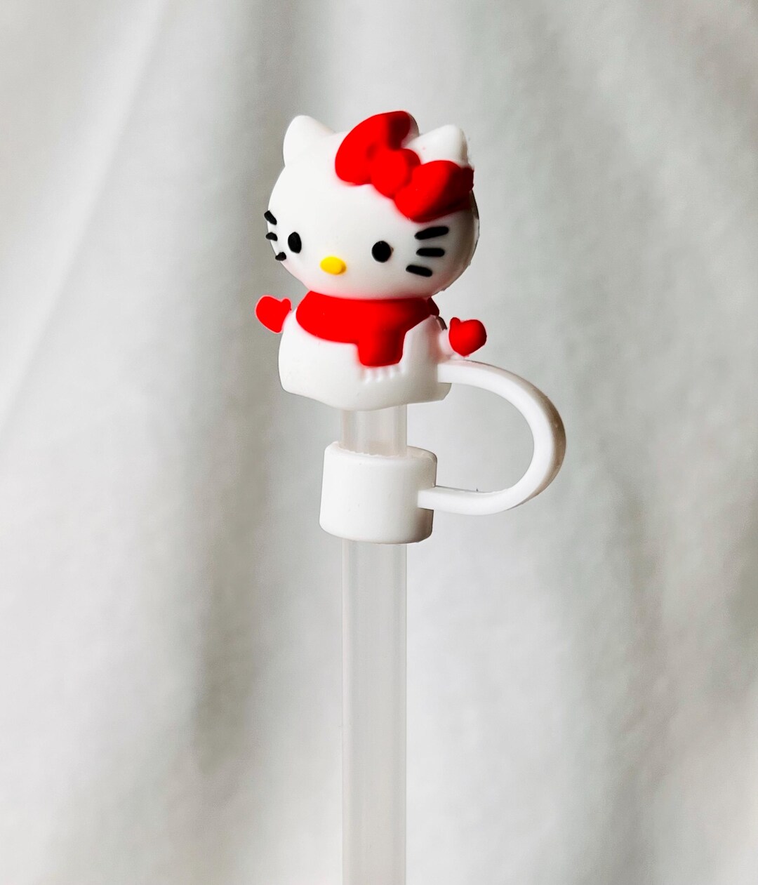 3D Straw Toppers, Hello Kitty Straw Topper, Cup Acessories - Etsy