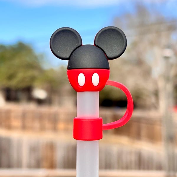 Mickey Mouse Straw Topper - Etsy