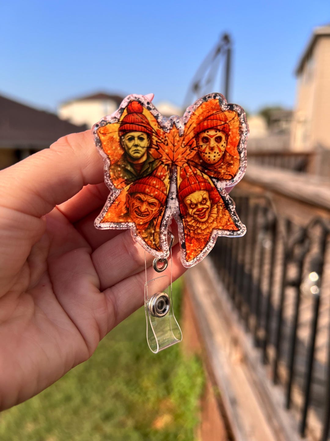 Halloween Horror Badge Reel: Boys of Fall, Retractable Belt Clip - Etsy