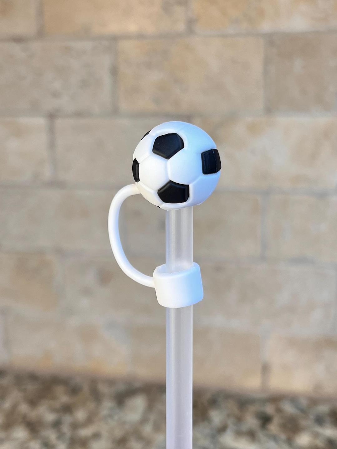 3D Soccer Straw Topper: Adorable Sport Cup Accessory - Etsy