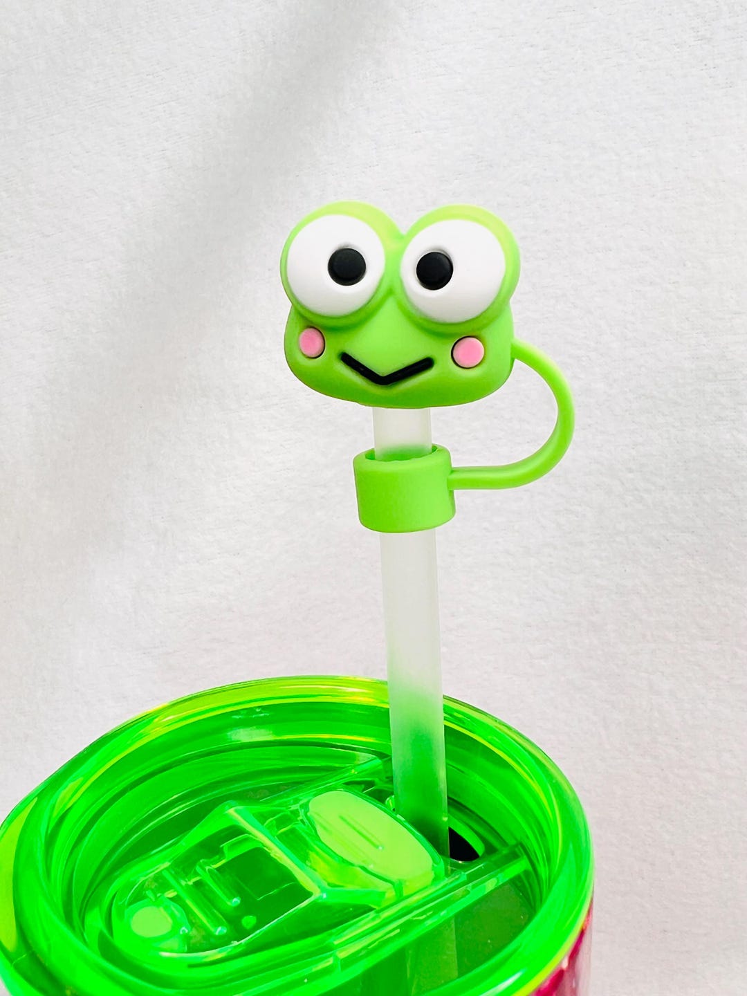 3D Straw Toppers, Keroppi Straw Topper, Cup Acessories - Etsy