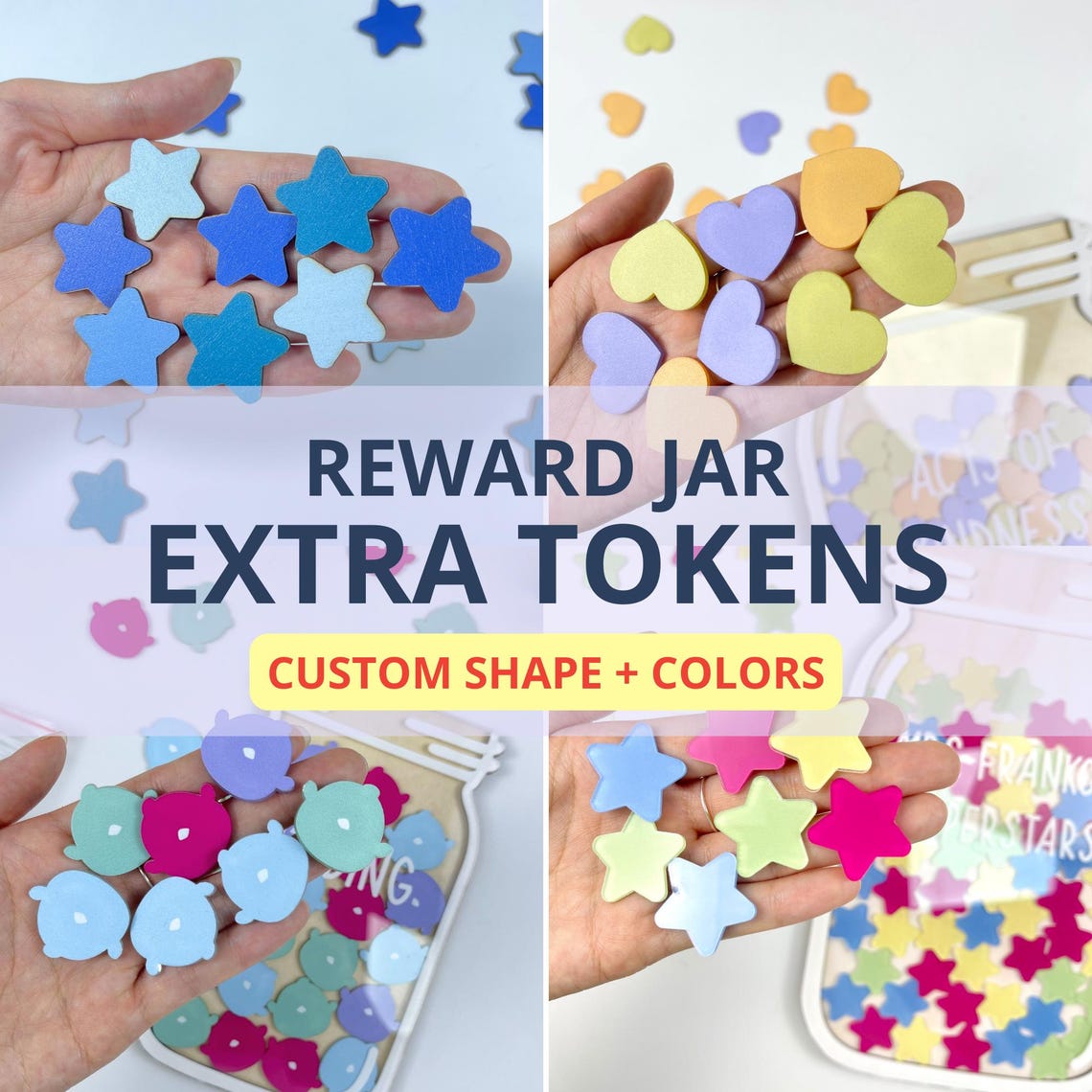 Custom Reward Jar Extra Tokens Classroom Teacher Star Jar Chore Chart ...