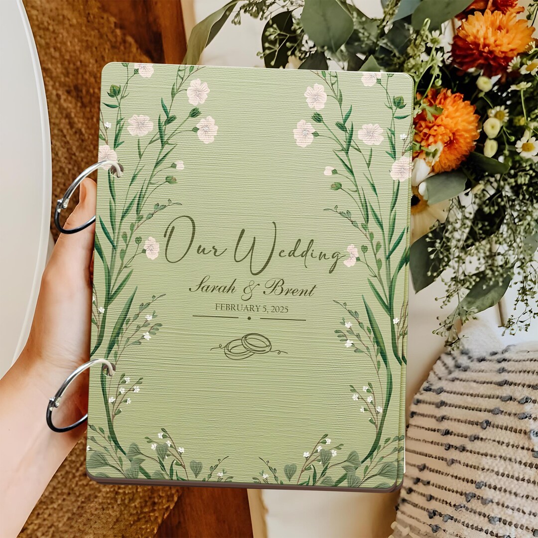 Personalized Wedding Card Holder, Card Book, Cards Keepsake, Custom ...