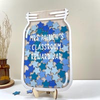 Smiley Face Reward Jar, Personalised Gift for Teacher, Colorful ...