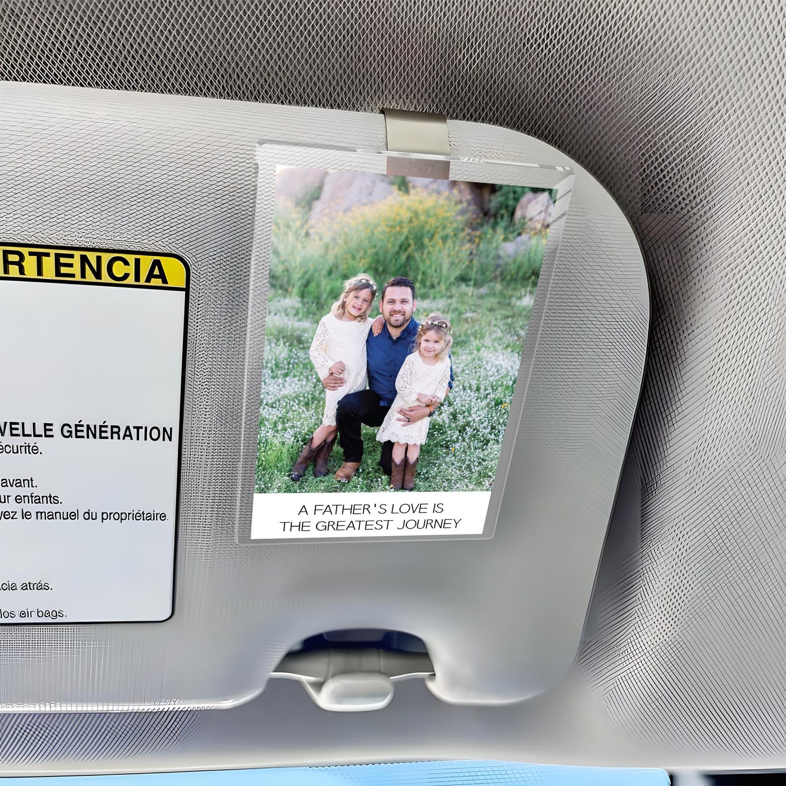 Personalized Car Visor Clip With Photo, Custom Sun Visor Picture Holder ...