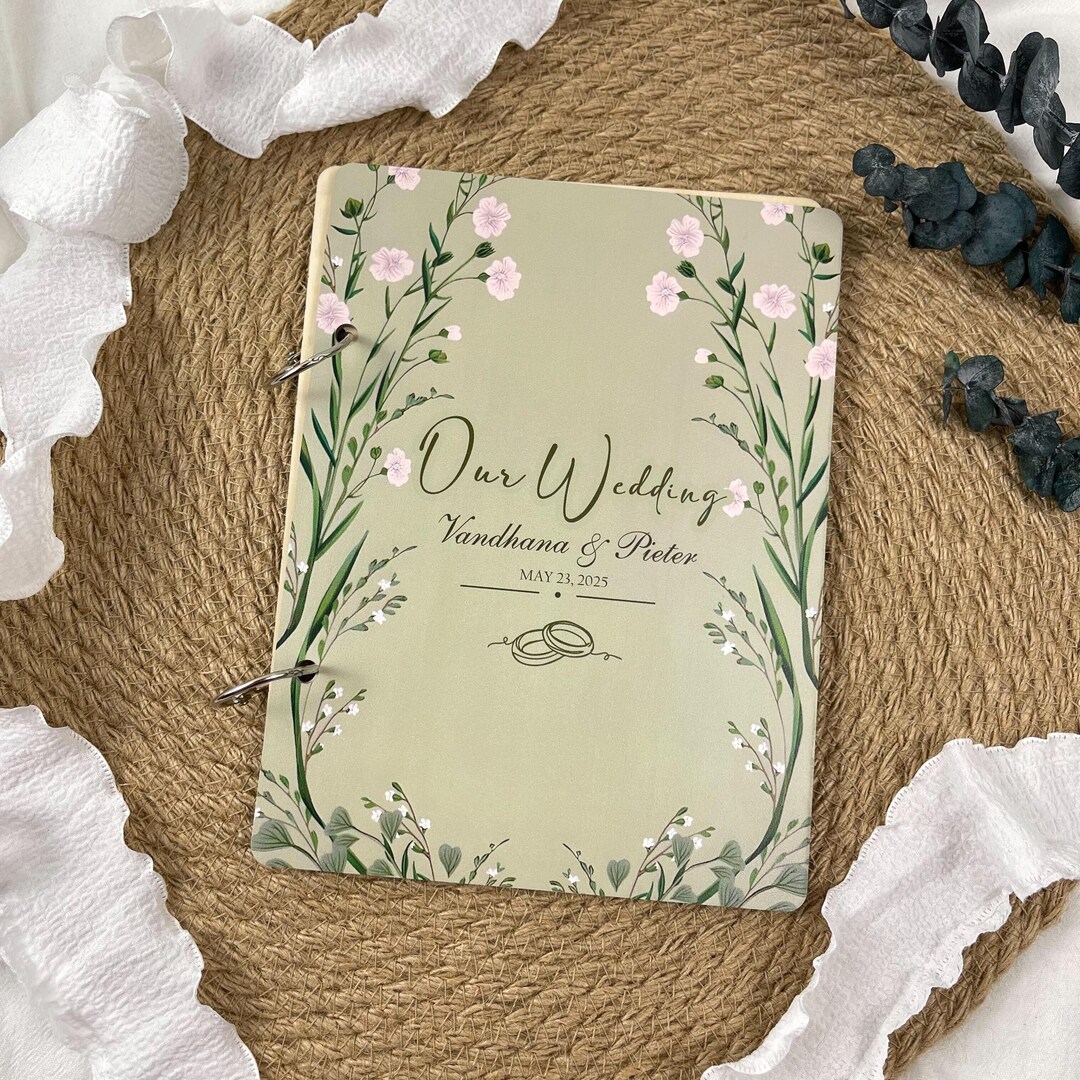 Personalized Wedding Card Holder, Card Book, Cards Keepsake, Custom ...