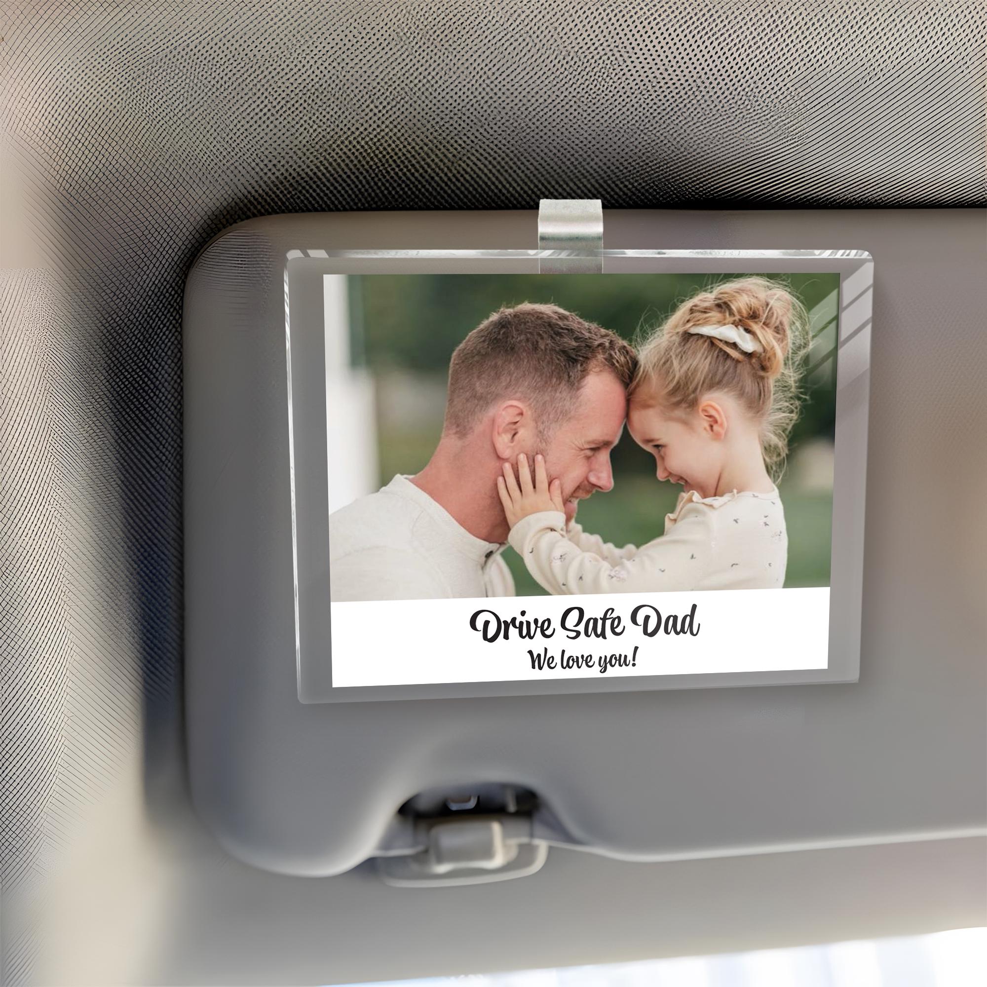 Personalized Car Visor Clip With Photo, Custom Sun Visor Picture Holder ...