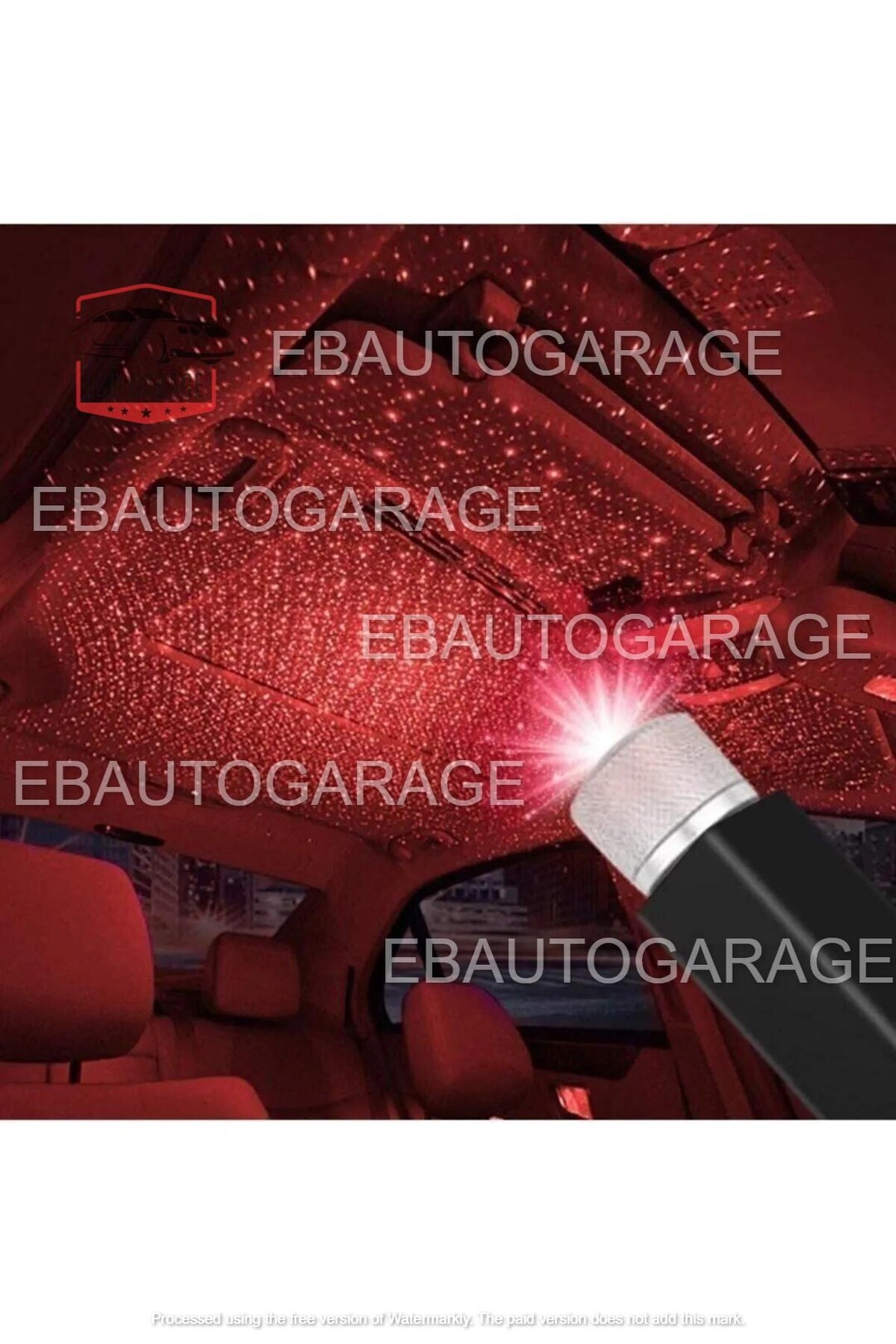 LED Car Interior Ceiling Lighting Adjustable USB Lamp Auto Disco Lights ...
