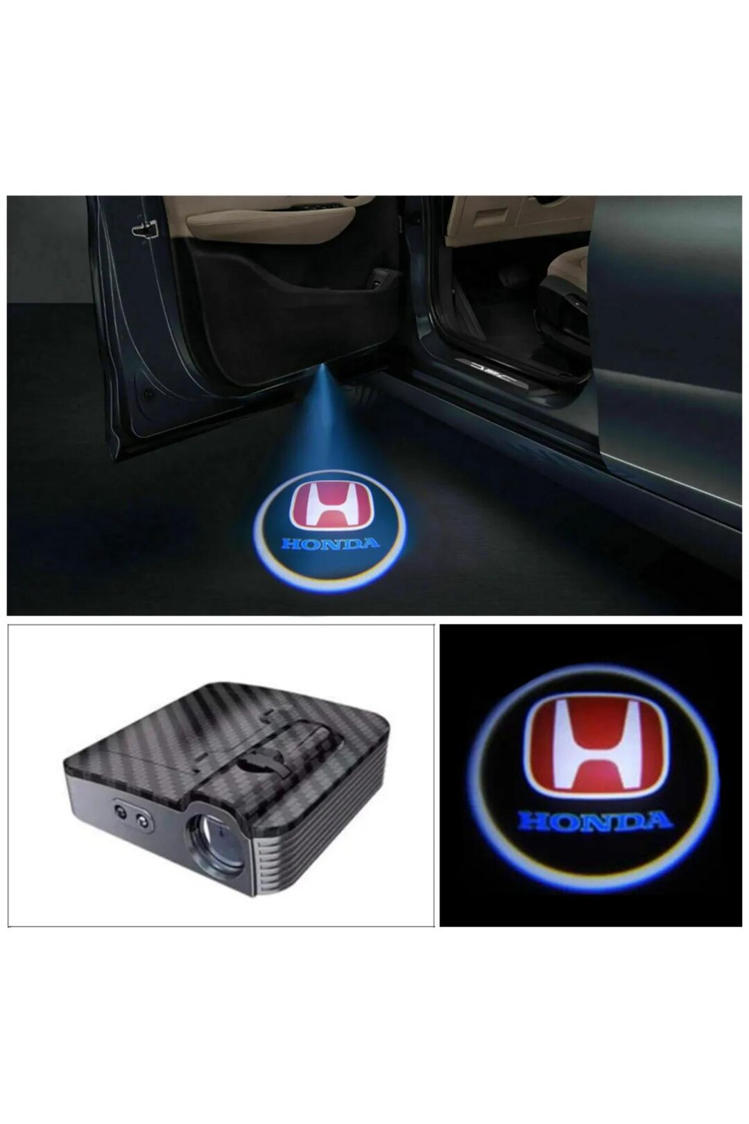 Car LED Door Light Projectors Logo Puddle Courtesy for All Honda - Etsy