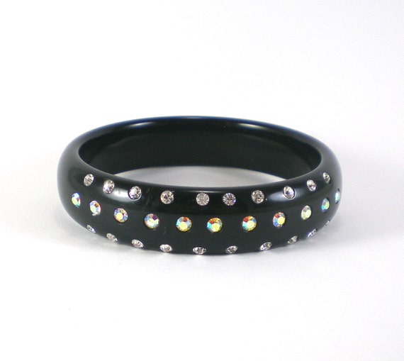 Black rhinestone bracelet store