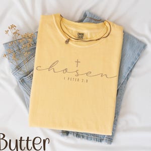 Chosen Tee With Bible Verse | Christian Embroidered Shirt, Gifts for ...
