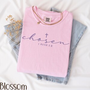 Chosen Tee With Bible Verse | Christian Embroidered Shirt, Gifts for ...
