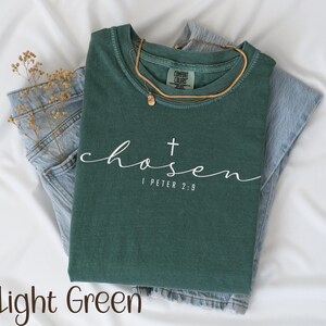 Chosen Tee With Bible Verse | Christian Embroidered Shirt, Gifts for ...