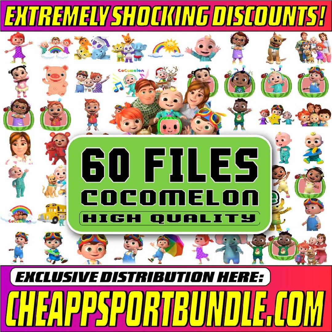 60 Design Cocomelon Png, Layered Cartoon ,png,pdf, Vector, Sickers ...
