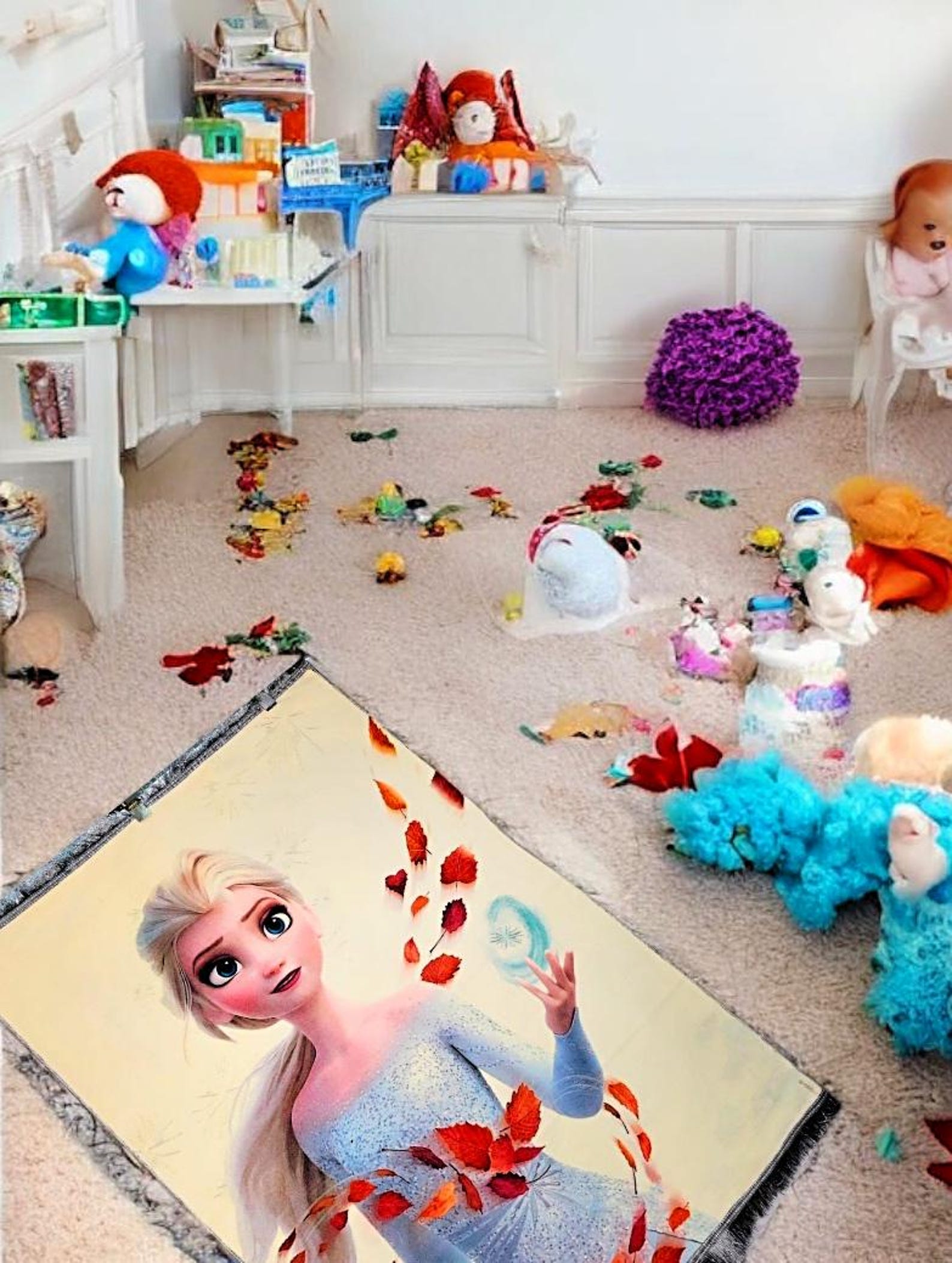 Frozen Elsa Rug, Elsa Rug, Frozen Rug, Cartoon Rug, Kids Rug, Kids Room ...