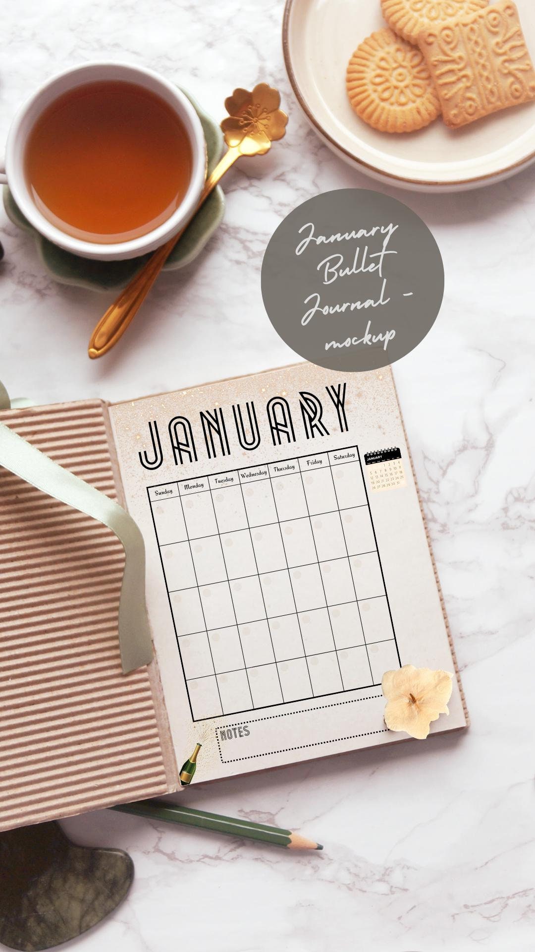 January Bullet Journal Printable - Etsy