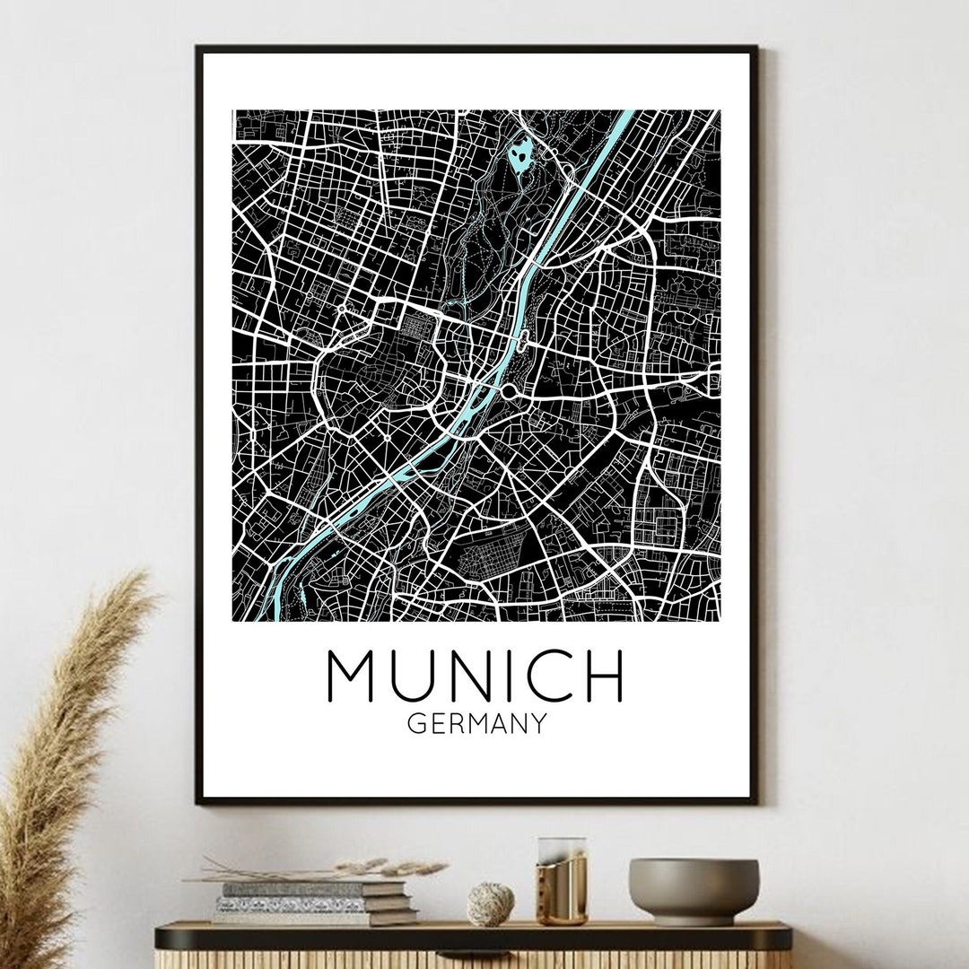 Munich Map Poster, Munich City Poster, Munich Map, Munich Print, Munich ...