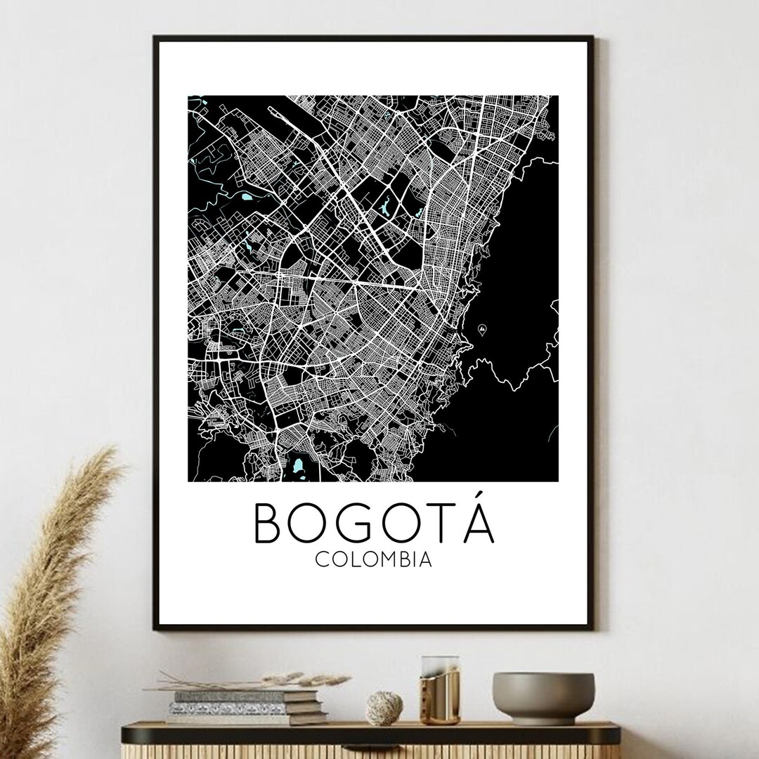 Bogota Map Poster, Bogota City Poster, Bogota Map, Bogota Print, Bogota ...