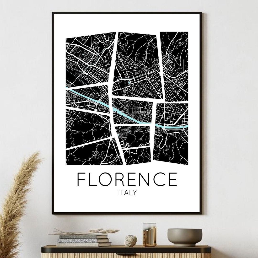 Florence Map Poster, Florence City Poster, Florence Map, Florence Print ...