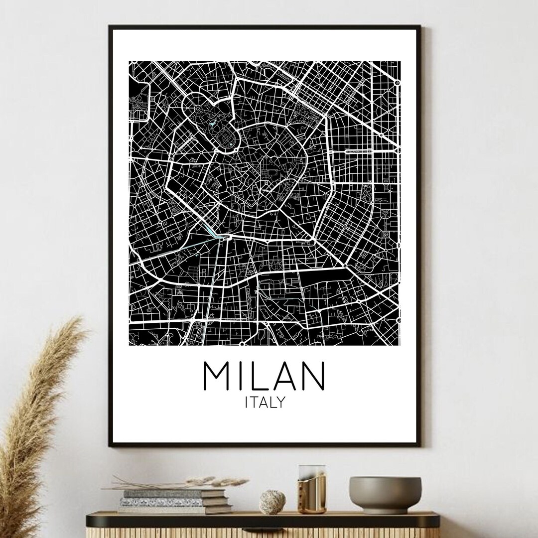 Milan Map Poster, Milan City Poster, Milan Map, Milan Print, Milan ...