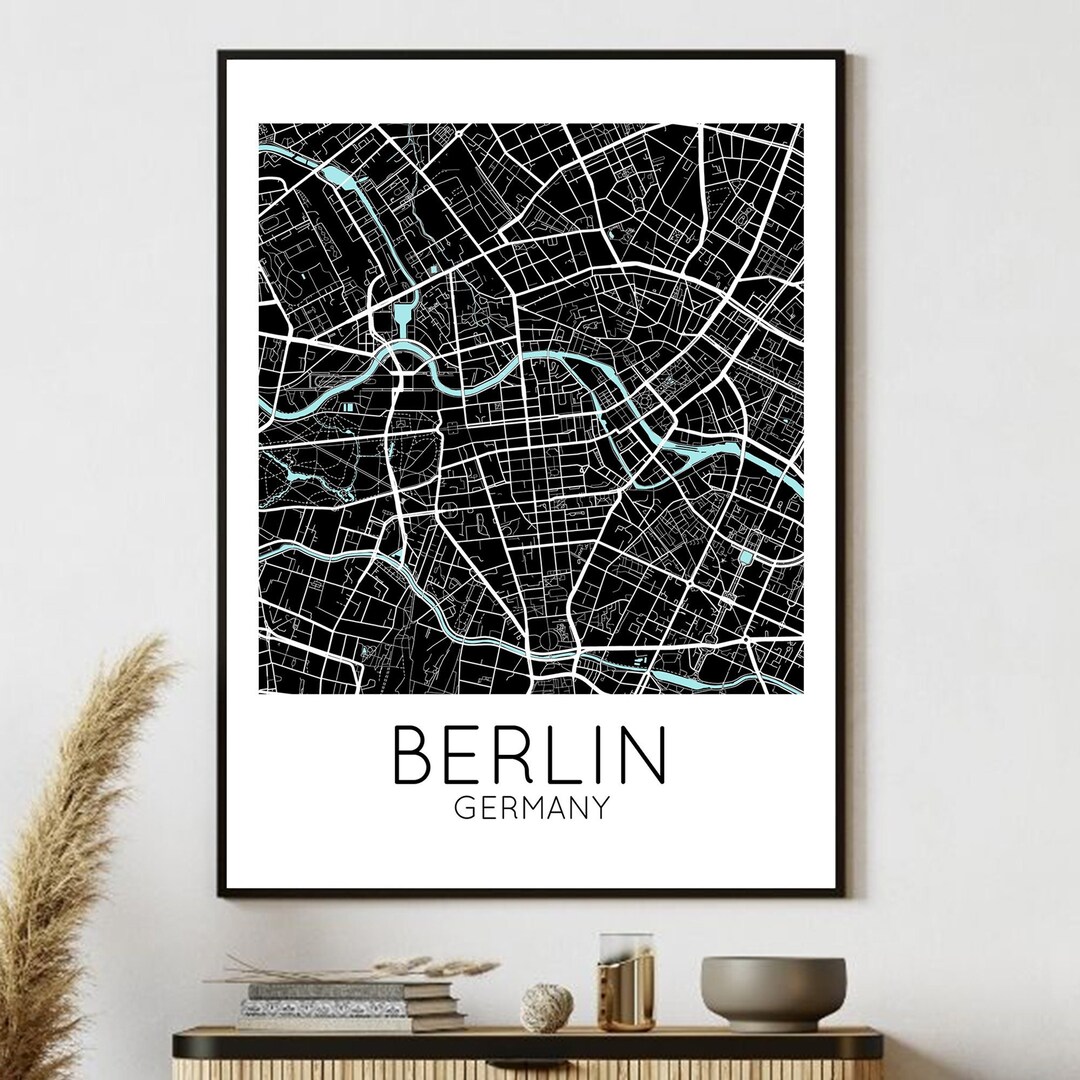 Berlin Map Poster, Berlin City Poster, Berlin Map, Berlin Print, Berlin Digital Download - Etsy UK