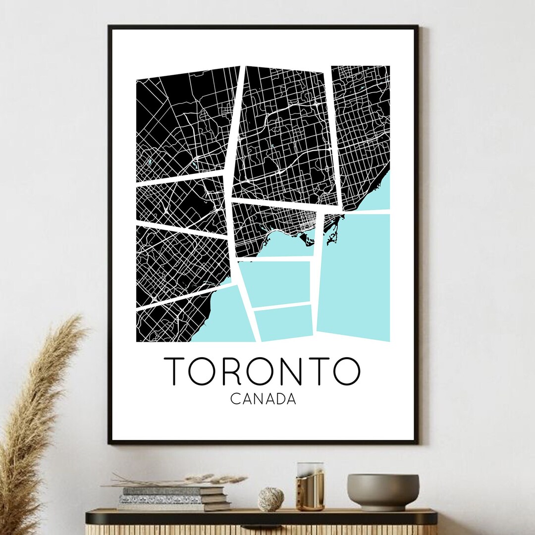 Toronto Map Poster, Toronto City Poster, Toronto Map, Toronto Print ...